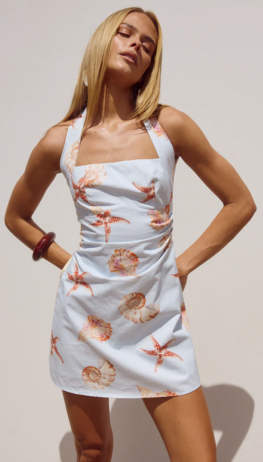 Seashell Mini Dress – The Ivory Palm