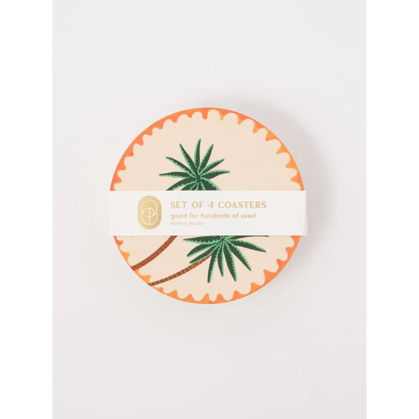 Palm Trees Coasters - Set of Four – The Ivory Palm